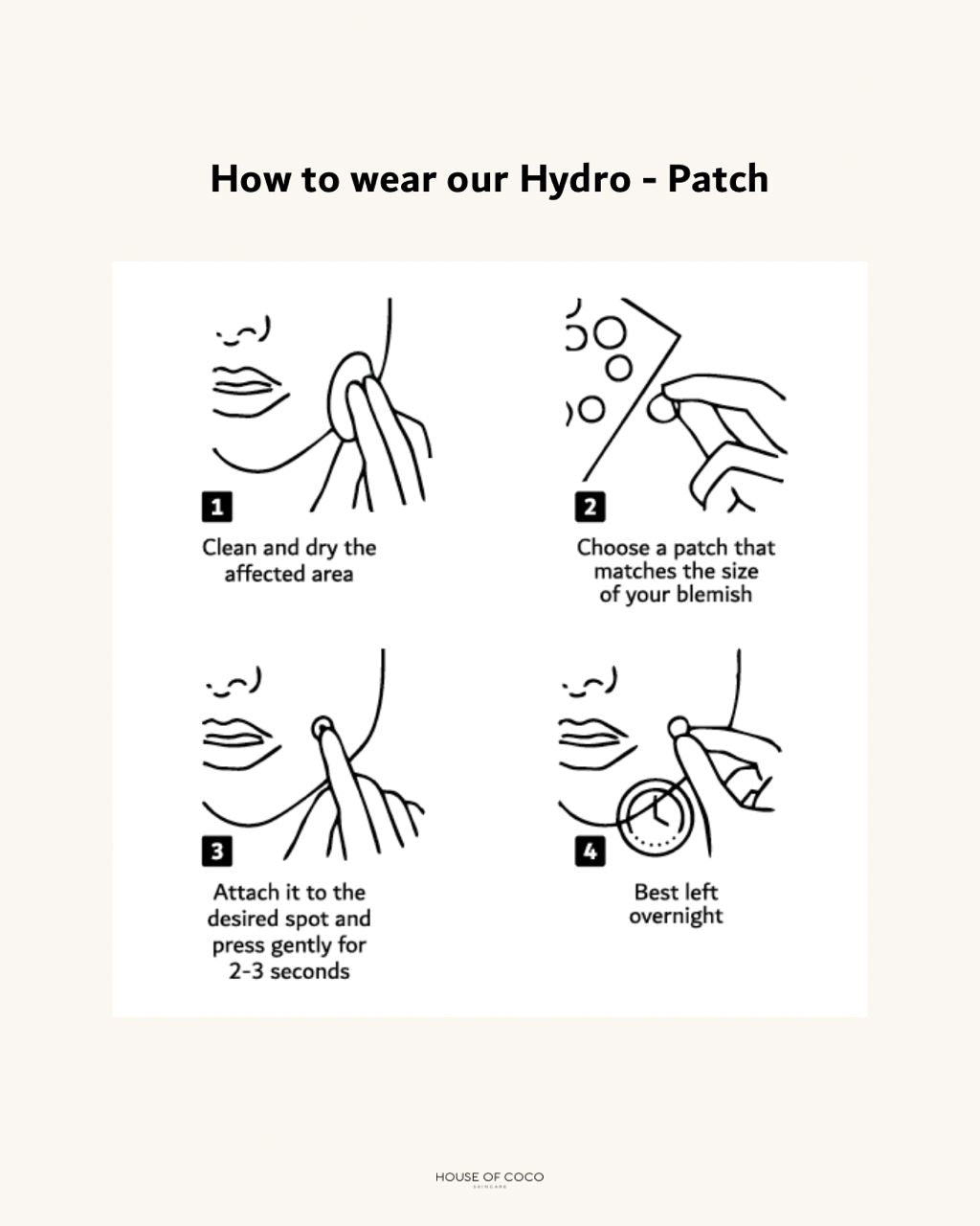 Hydro-Patch: Hydrocolloid Pimple Patch – House of Coco Skincare